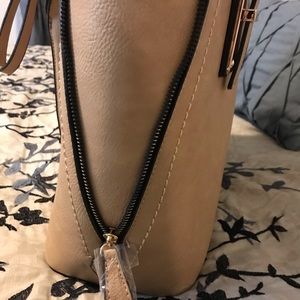 Bags | Steal 3 In 1 Beautiful Cream Bag Set | Poshmark